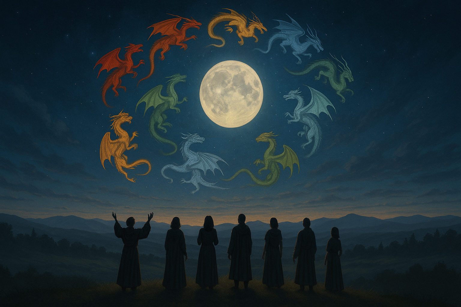 Dragons of Light - The legend of the 12 Dragons of the Full Moons ...