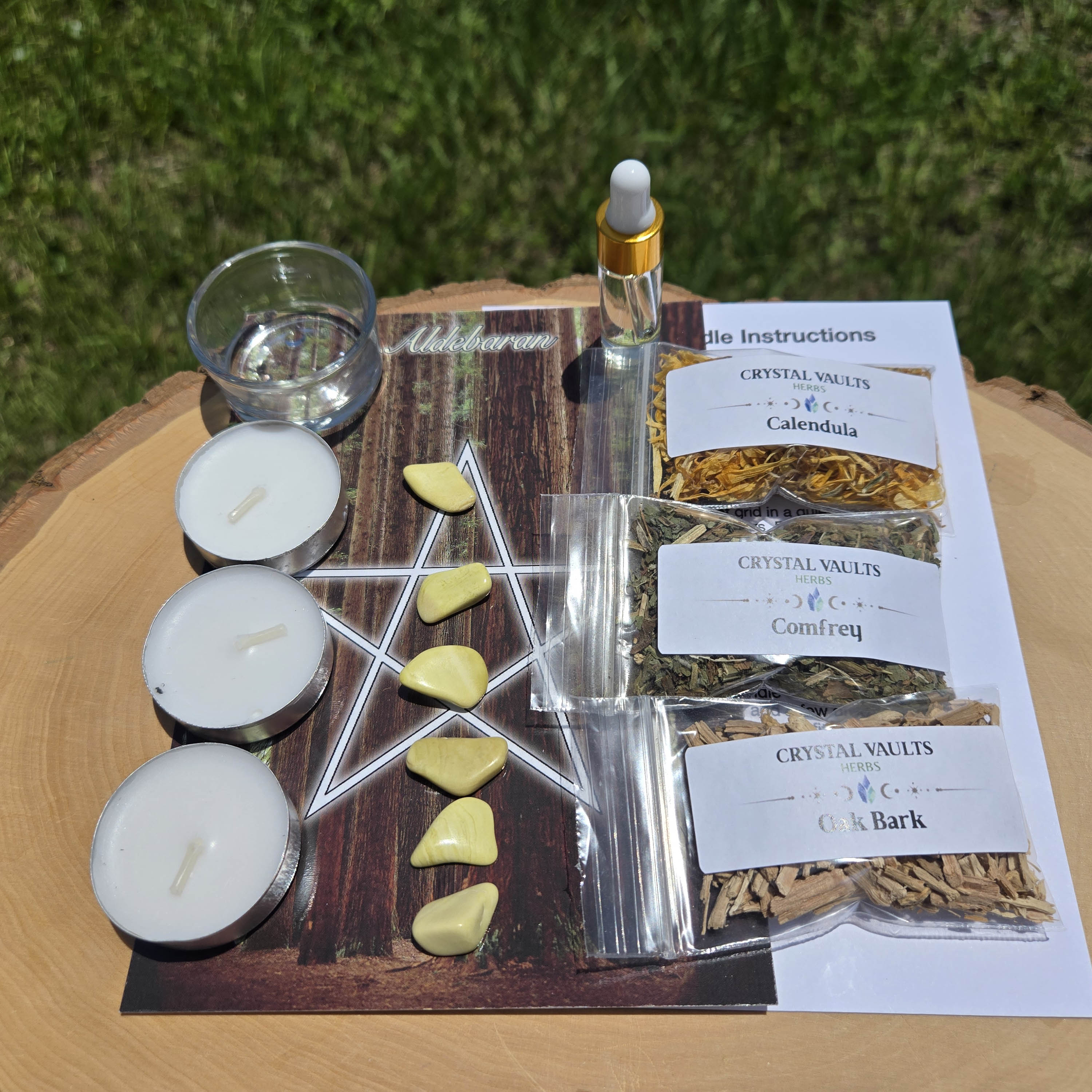 Aldebaran Starlight Ritual Candle Kit – CrystalConjureMagic